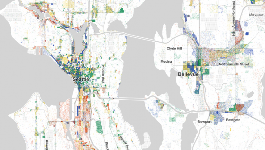 Map of the Week: Every Job in the Puget Sound » The Urbanist