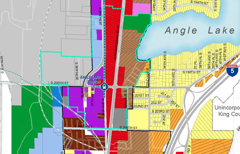 Map Of The Week: Angle Lake Zoning Map » The Urbanist