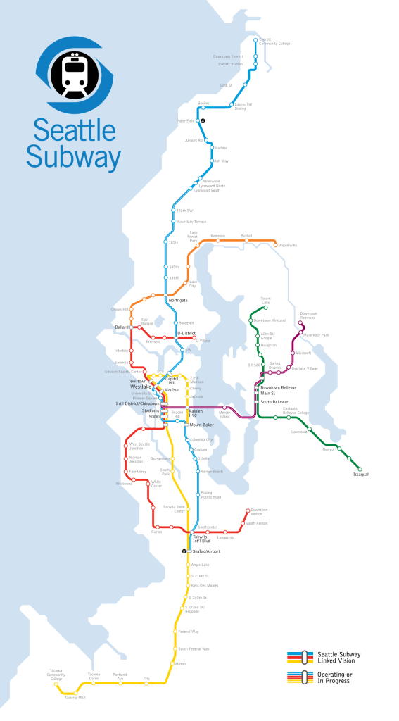 Map Of The Week: Seattle Subway Vision Map » The Urbanist