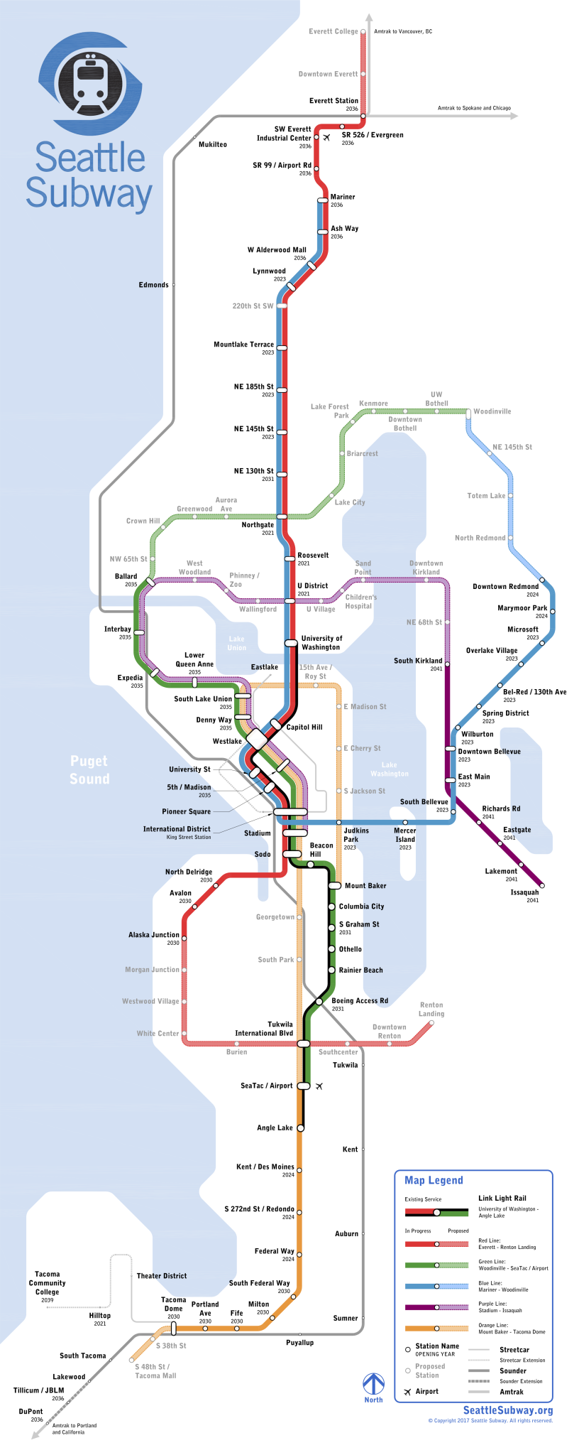 Map Of The Week: Seattle Subway Vision Map » The Urbanist