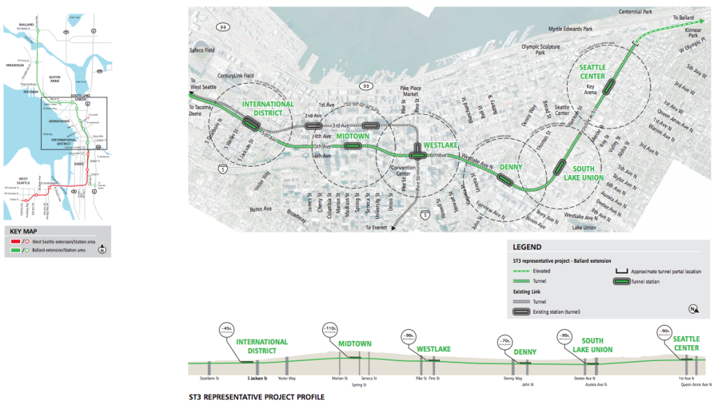 Map of the Week: West Seattle and Ballard Conceptual Alignments » The ...