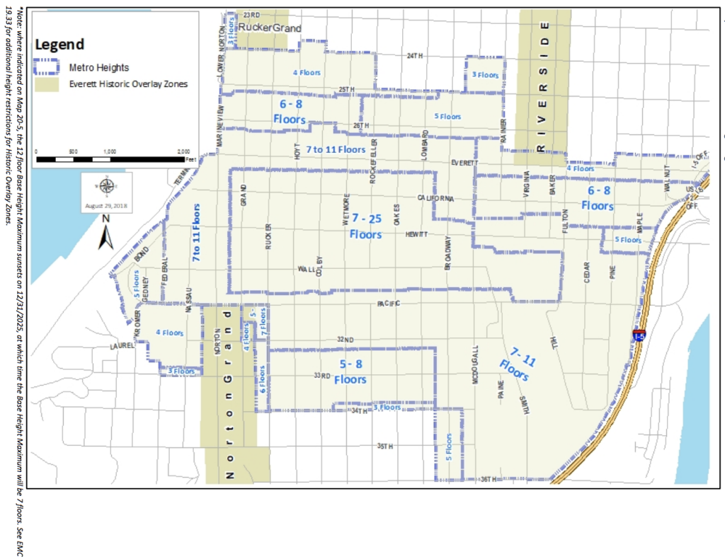 Everett Adopts Rezones Topping Out at 25 Stories » The Urbanist