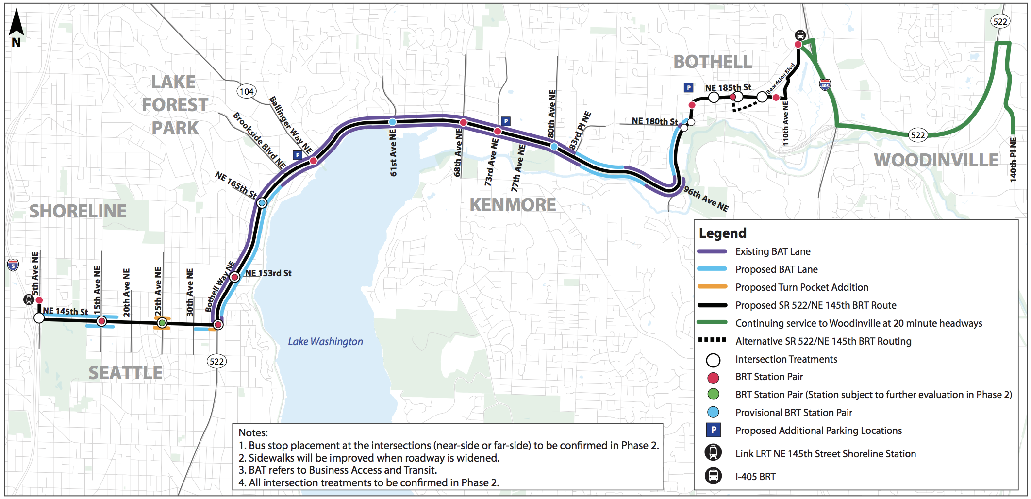 Sound Transit Refines SR-522 BRT, Cutting Woodinville Headways » The ...