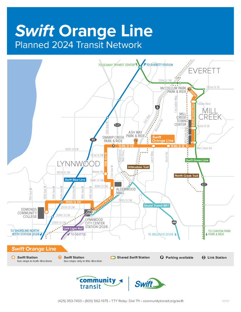 Community Transit Sets Stage for Swift Orange Line, Charts 34% Service ...