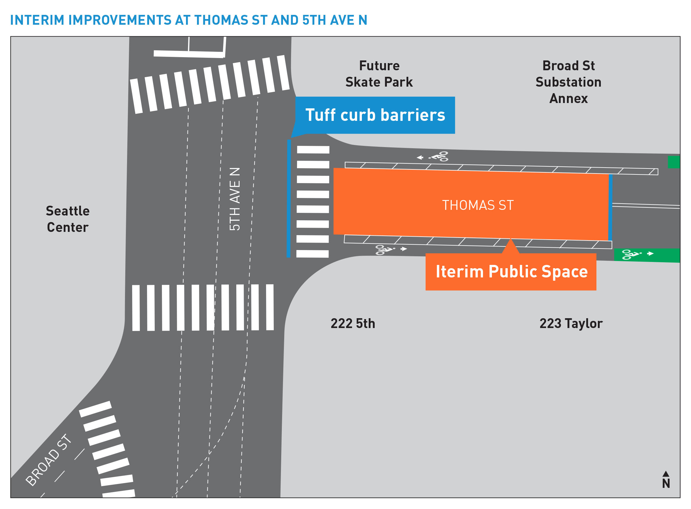 Thomas Street in South Lake Union To Get Traffic Diverter, Protected ...
