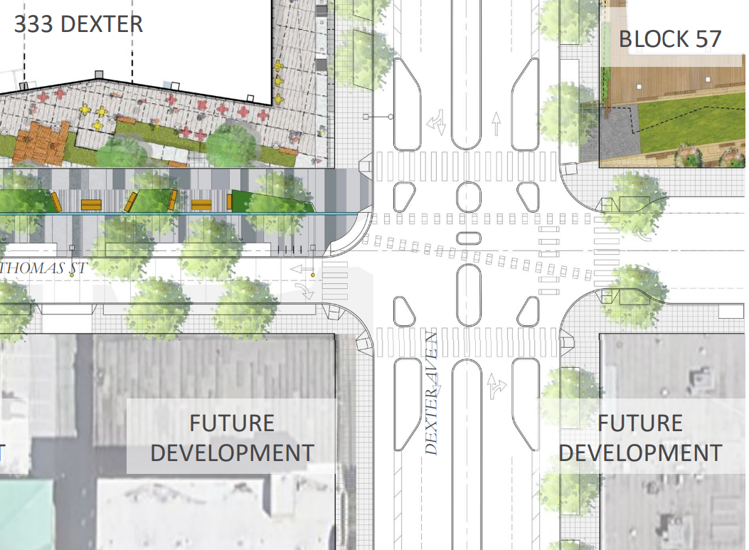 Thomas Street in South Lake Union To Get Traffic Diverter, Protected ...
