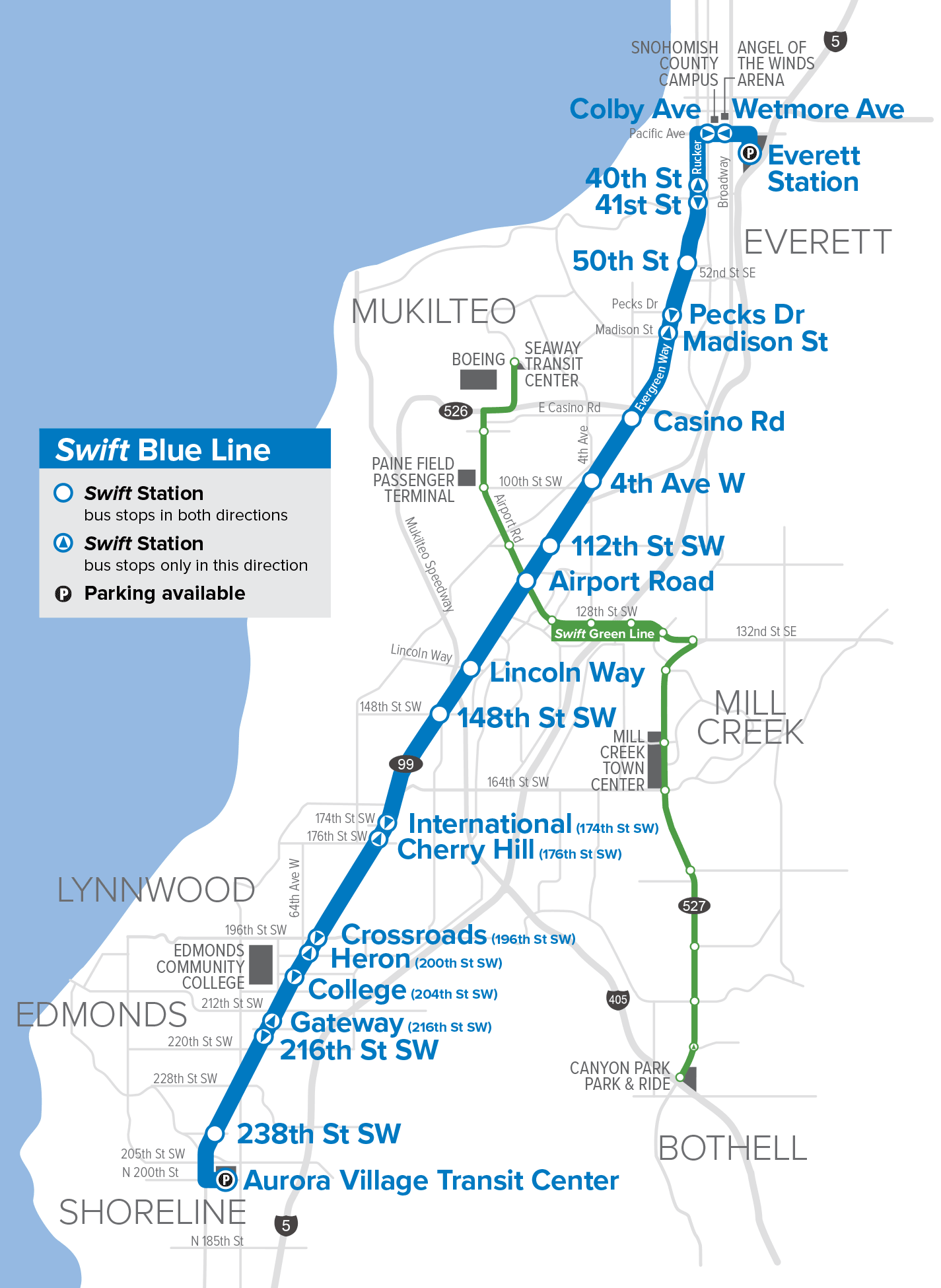 Community Transit Proposes Three Options for Blue Line Extension to ...