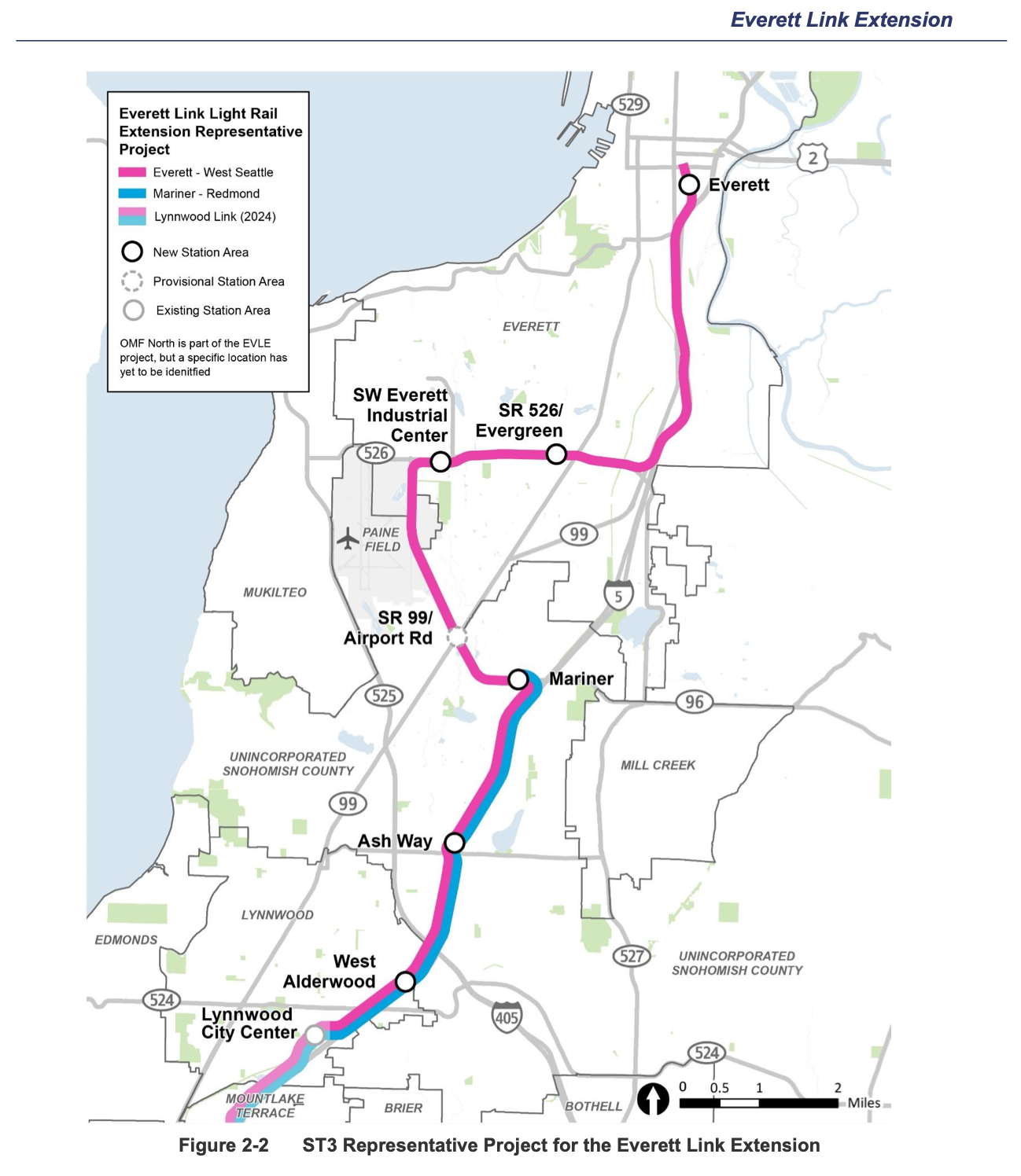 A First Peek at Proposed Everett Link Light Rail Alignments » The Urbanist
