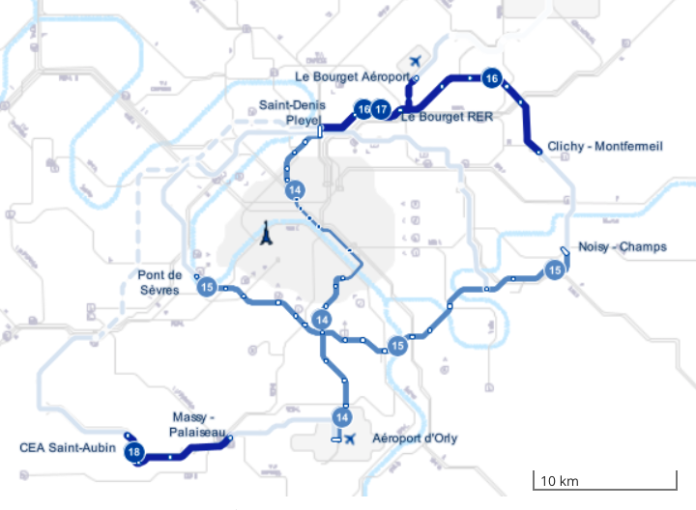 Map of the Grand Paris Express, Europe’s Largest Transit Expansion ...