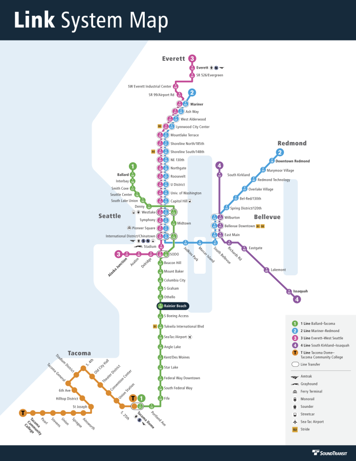 Sound Transit Tests Future Link Wayfinding Sign And System Map Concepts ...