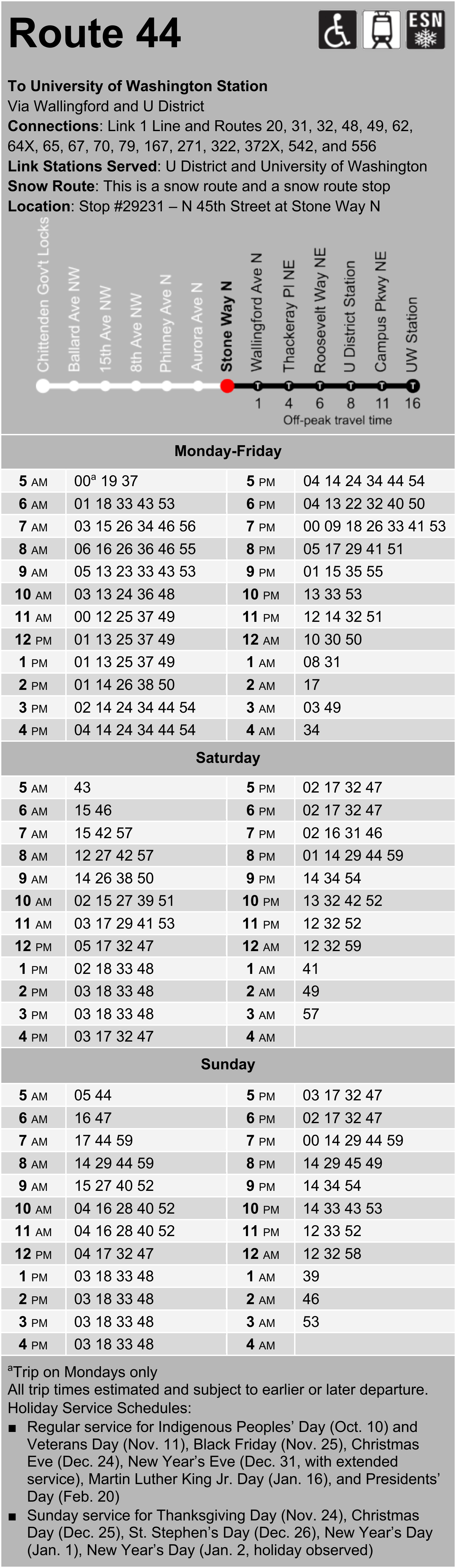 New Look Schedules Would Improve Link and Metro Rider Experience » The ...