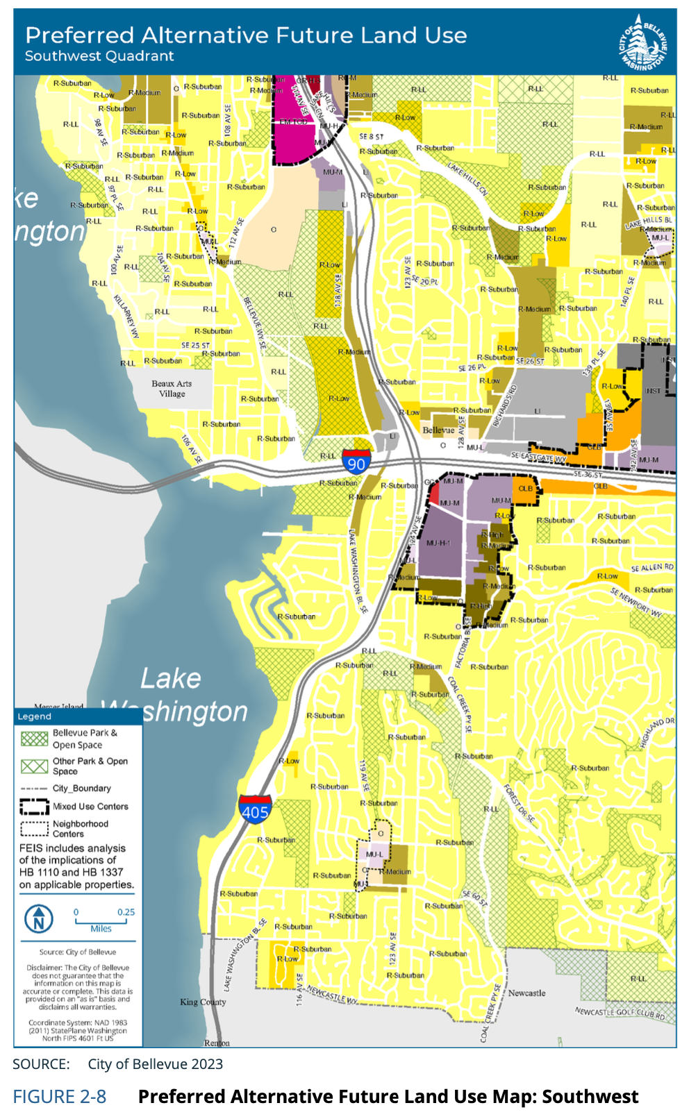 City Of Bellevue Neighborhood Map