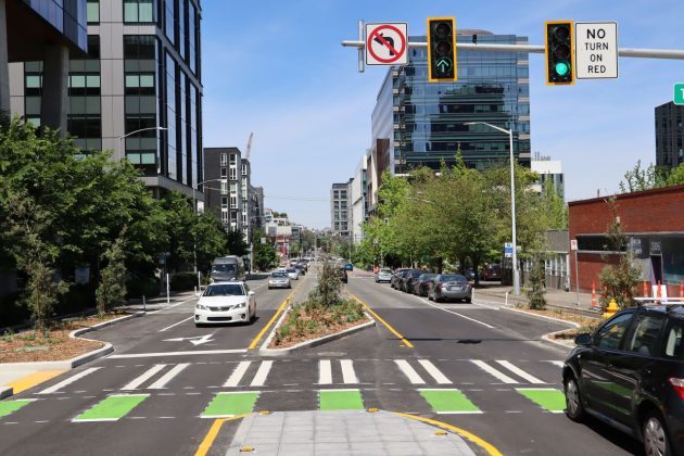 Seattle’s First Protected Intersection Opens at Dexter and Thomas » The ...
