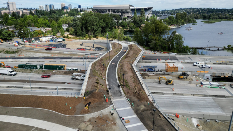 First Look at Montlake’s Highway Lid and Pedestrian Bridge, Opening ...