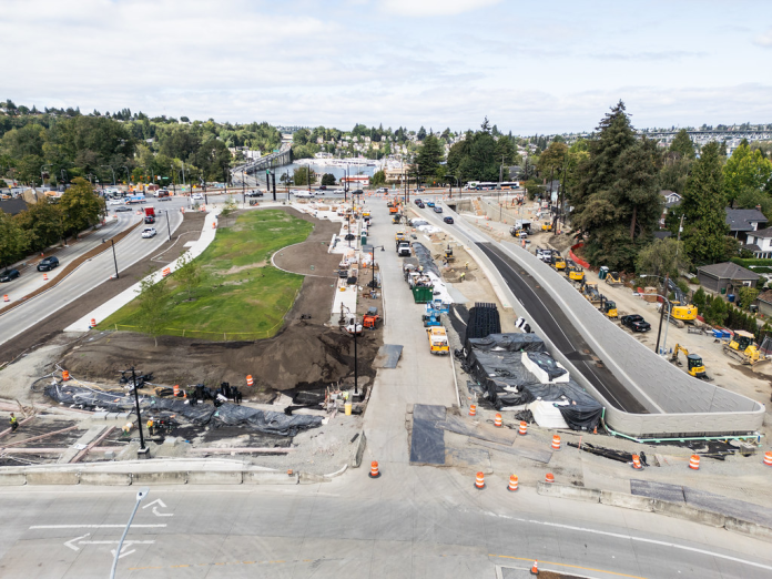 First Look at Montlake’s Highway Lid and Pedestrian Bridge, Opening ...