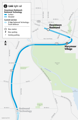 Downtown Redmond Light Rail Opening Set for May 10 » The Urbanist