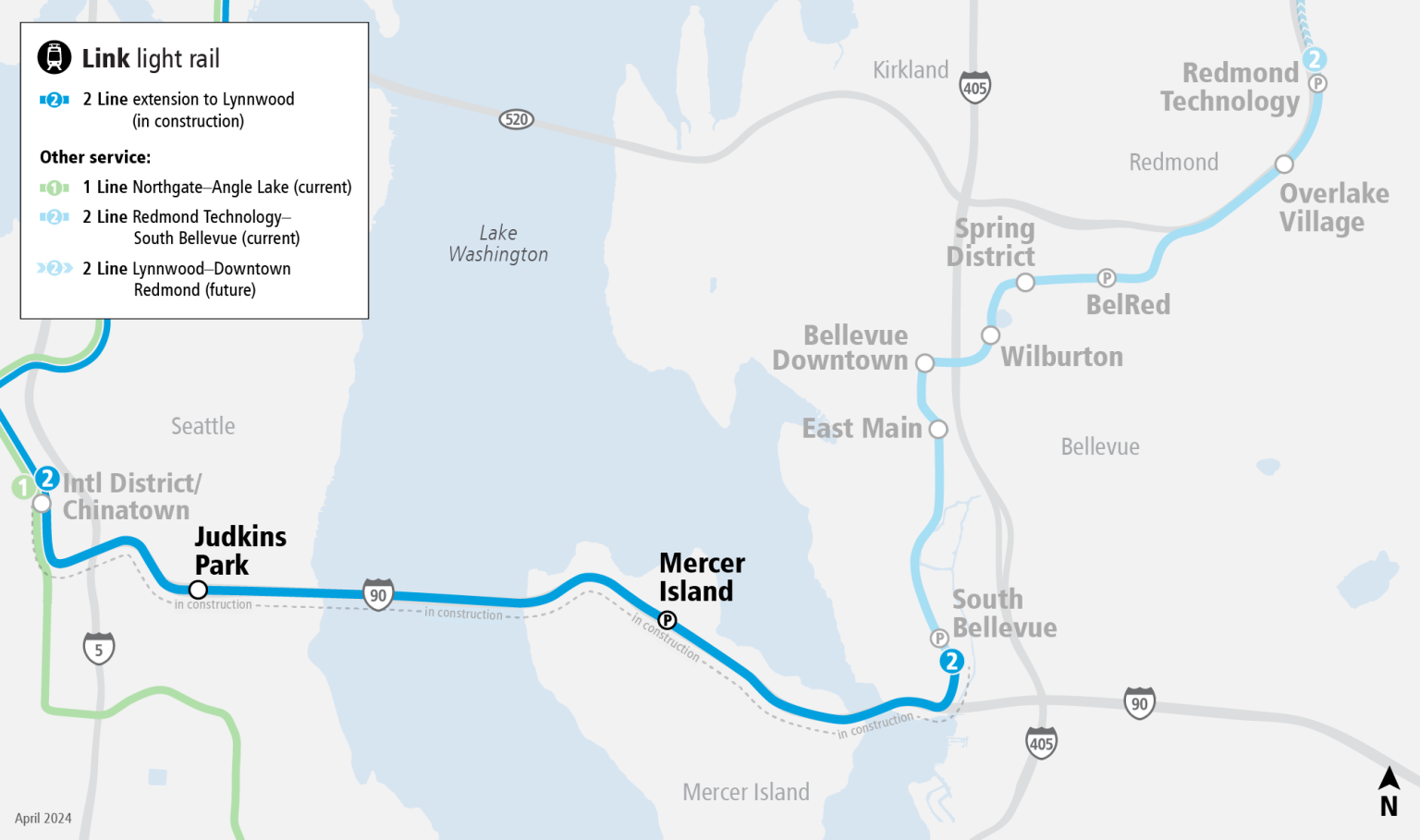 Sound Transit Starts I-90 Testing, Full 2-Line Opening Slips to 2026 ...