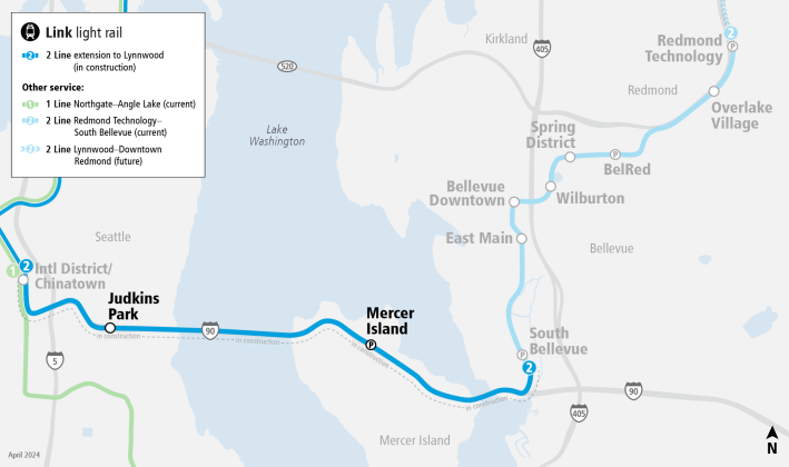 Sound Transit Starts I-90 Testing, Full 2-Line Opening Slips to 2026 ...