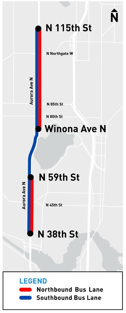 Aurora Avenue Bus Lanes to Turn 24/7 to Aid RapidRide E Riders » The ...